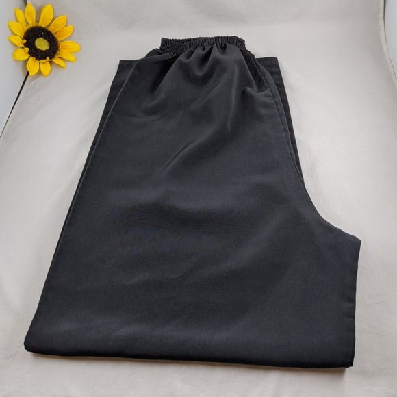 Vintage | Intimates & Sleepwear | Vintage Womens Black Polyester Pajama ...